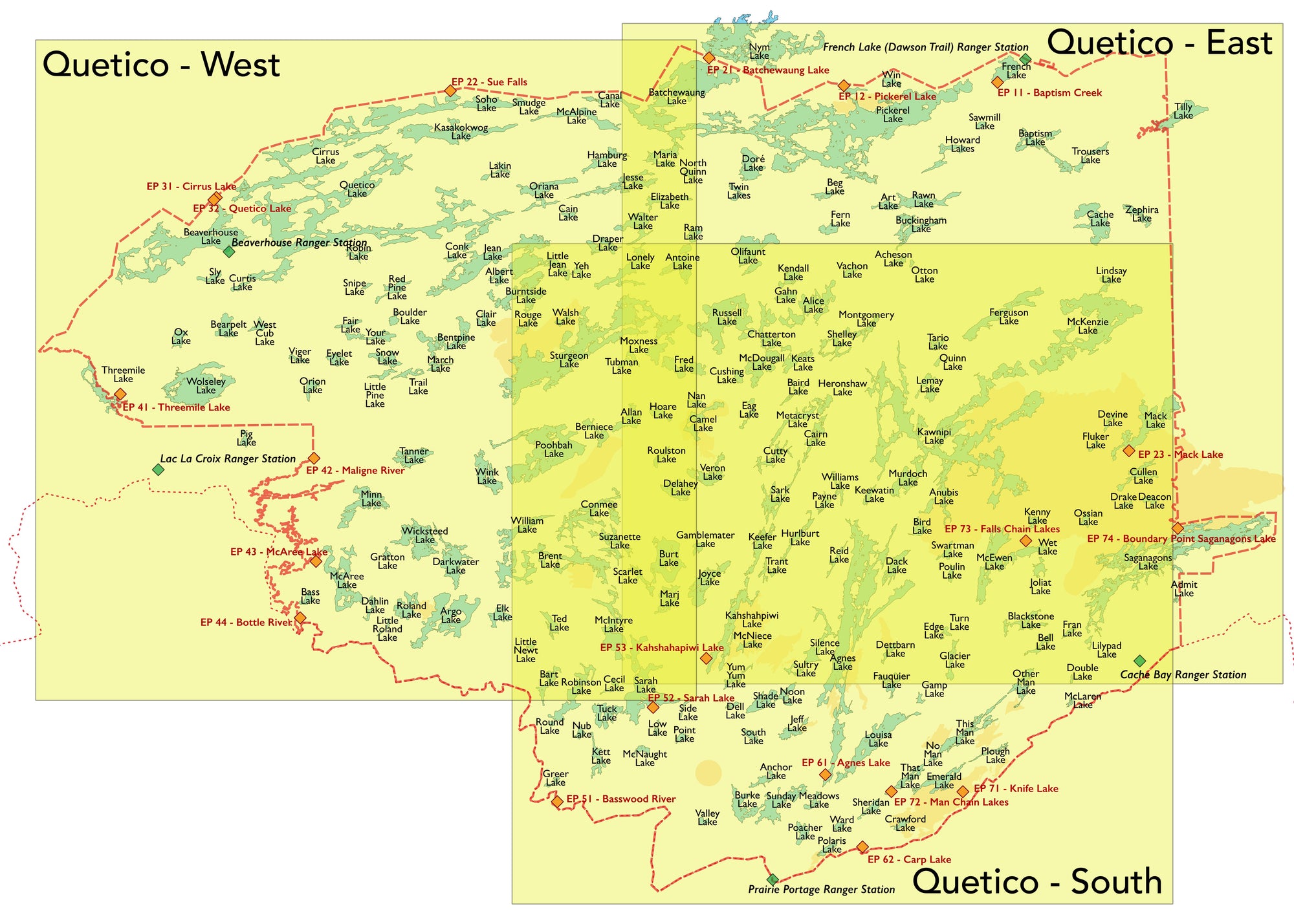 Quetico - Which Map Do I Need? – True North Map Co