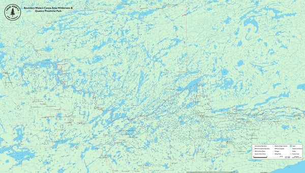 BWCA & Quetico Cloth Wall Map – Adventure Edition – True North Map Co
