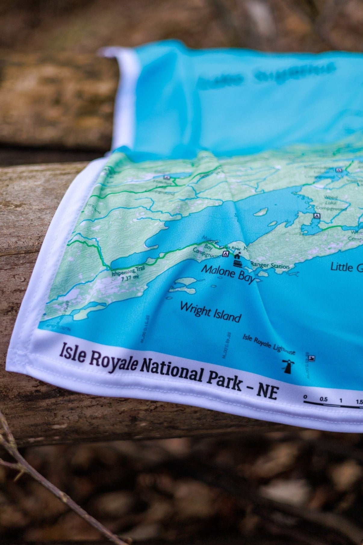 Isle Royale National Park Map – Waterproof Cloth Map – True North Map Co