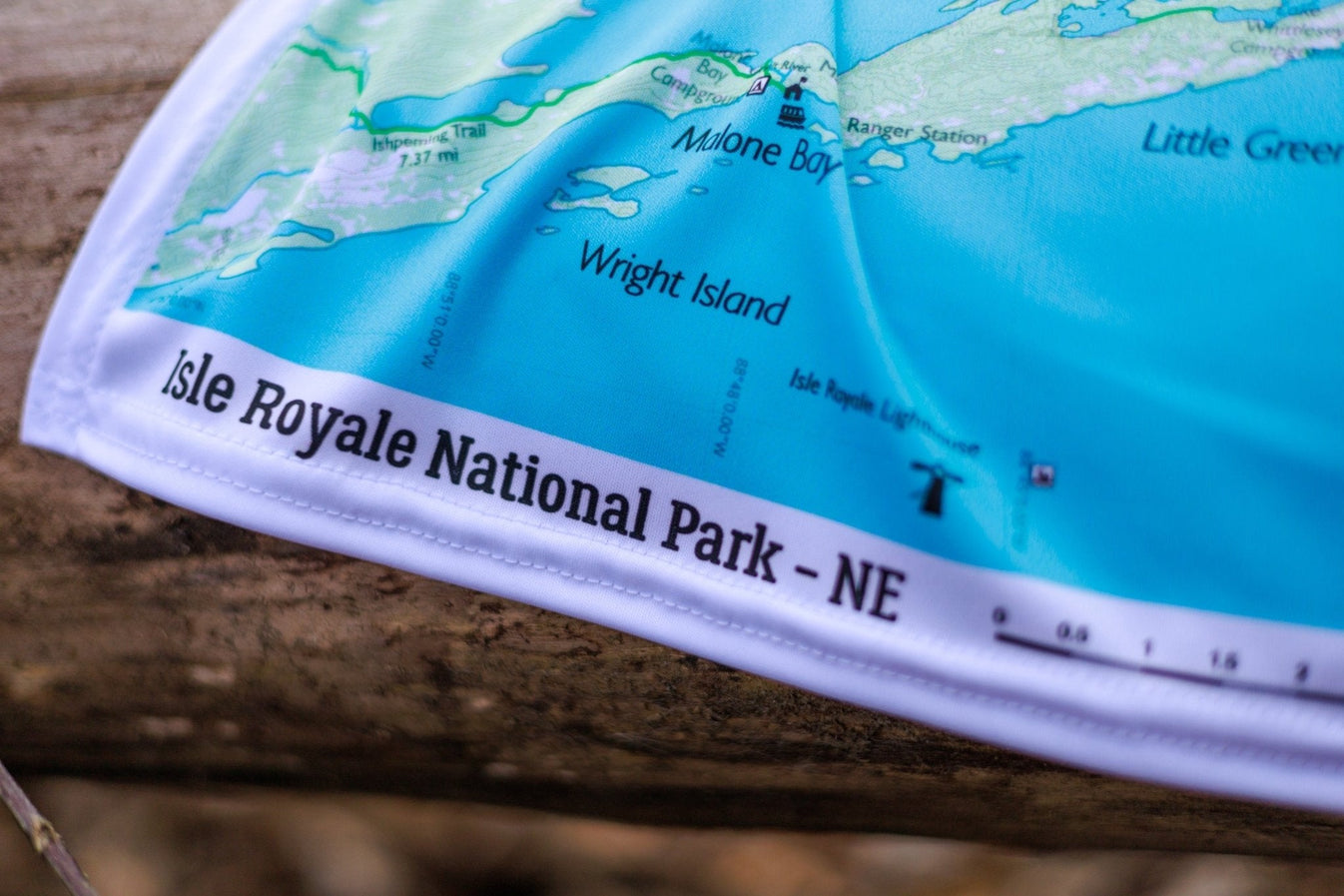 Isle Royale National Park Map – Waterproof Cloth Map – True North Map Co