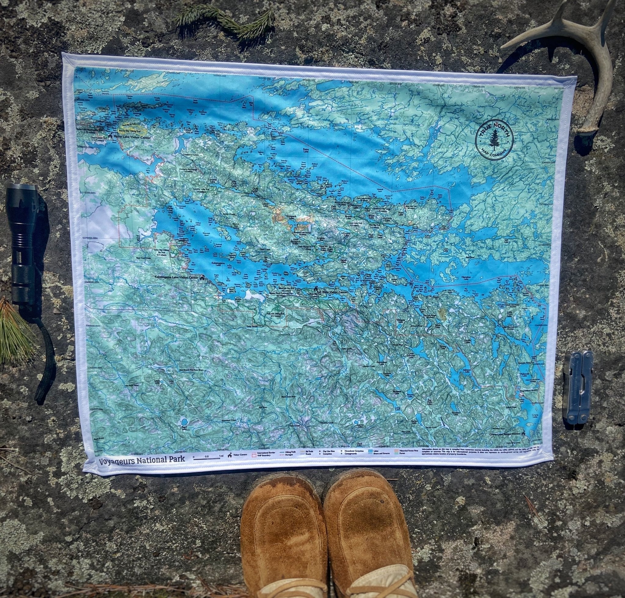 Voyageurs National Park Map – Durable Waterproof Cloth Map – True North ...