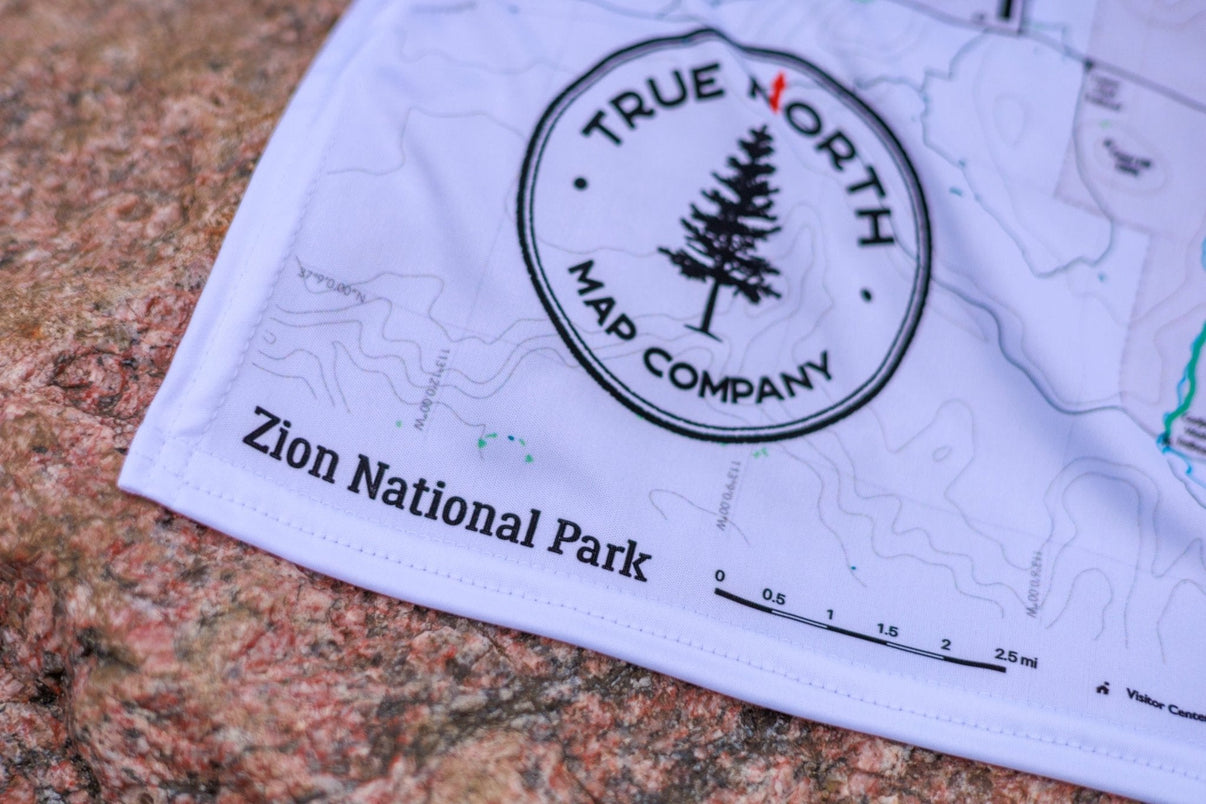 Zion National Park Cloth Map – Adventure Edition – True North Map Co