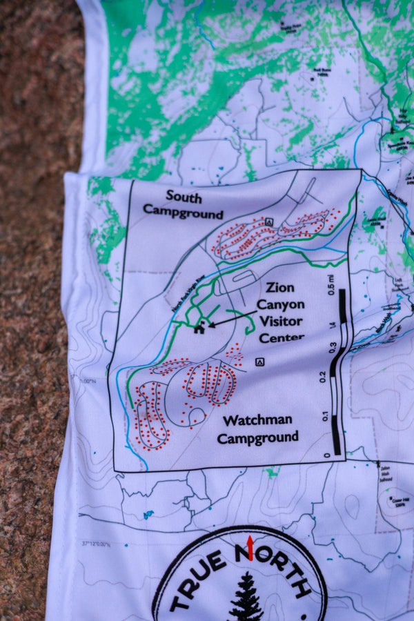 Zion National Park Cloth Map – Adventure Edition – True North Map Co