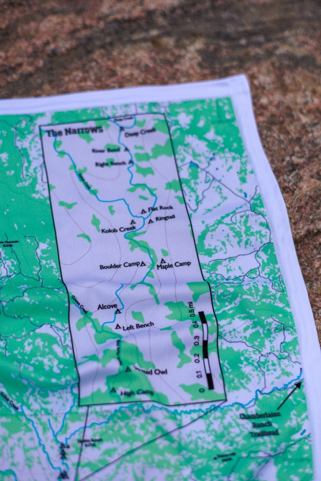 Zion National Park Cloth Map – Adventure Edition – True North Map Co