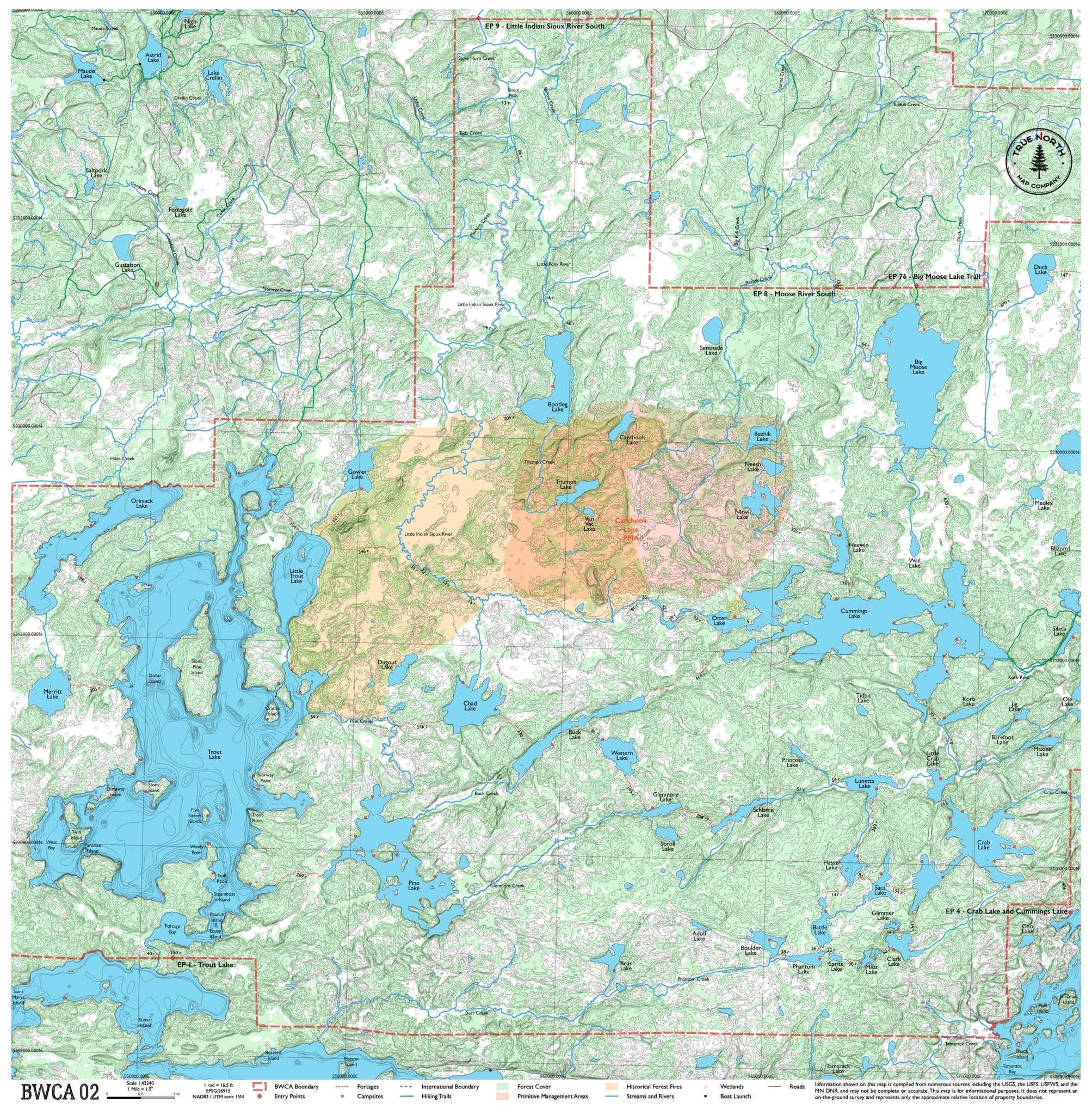 BWCA 02 – True North Map Co